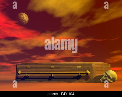 Frightening death - 3D render Stock Photo - Alamy