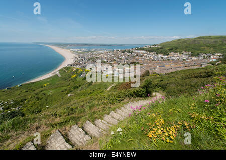 Chesil Beach, Chiswell, Dorset, UK. 8th Feb, 2014. Police officers get ...
