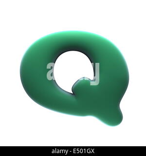 isolated green clay figure Stock Photo - Alamy