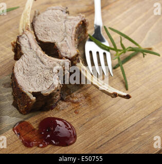 Roasted lamb ribs Stock Photo - Alamy