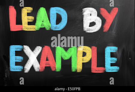 Lead By Example Concept Stock Photo - Alamy