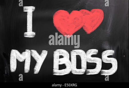 I love my boss Stock Photo - Alamy