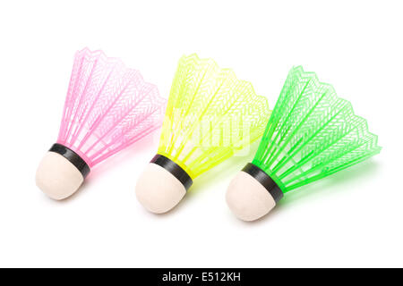 Red Badminton Shuttlecock (Birdie) isolated on white Stock Photo - Alamy