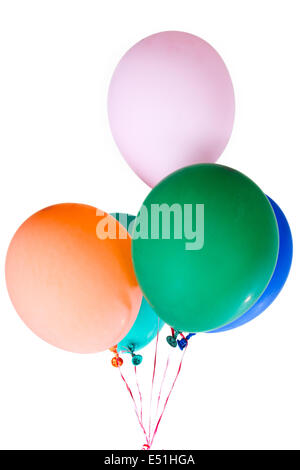 Colorful green and multicolor balloons at a party Stock Photo - Alamy