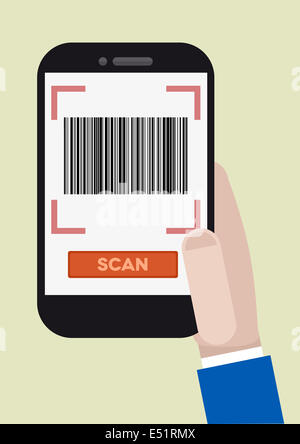 Barcode icon. Internet button on white background Stock Photo - Alamy