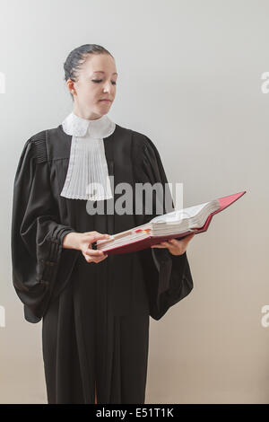Reading the law Stock Photo - Alamy
