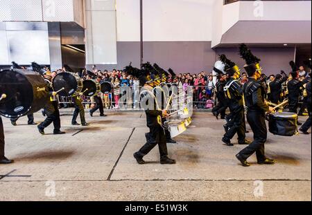 Hong Kong parade show. Chinese carnival. Colorful and amazing dressed ...
