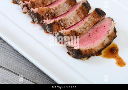 Tuna fillet in a coffee crust Stock Photo - Alamy