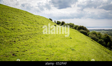 Earthworks at the Iron age hill fort on Kinver edge, Staffordshire, uk ...