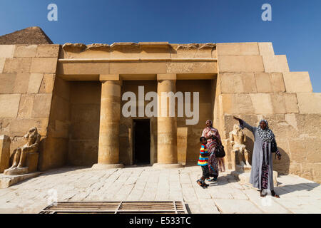 The Mortuary Temple Of Khufu at Giza Pyramid complex revealing part of ...