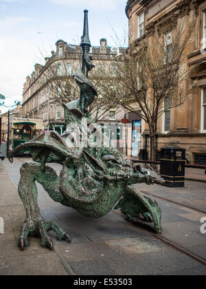 Dundee Dragon Sculpture, Scotland; UK Stock Photo - Alamy