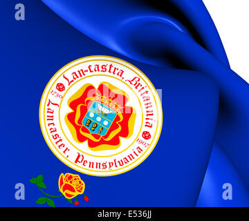 Flag of Lancaster, USA. Close Up Stock Photo - Alamy