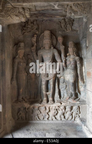 Asia, India, Karnataka, Bijapur, Shiva Shivagiri, Lord Shiva Statue ...