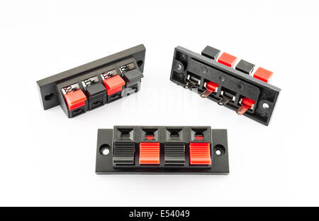 Push Type Audio Speaker Connectors Jack Stock Photo - Alamy