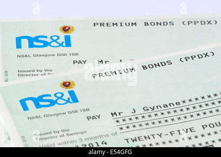 Premium Bond Winner Prize Cheques Known As A Warrant Stock Photo - Alamy