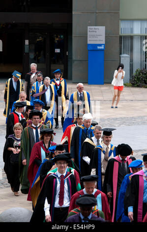 The academic procession at Coventry University graduation day, Coventry ...