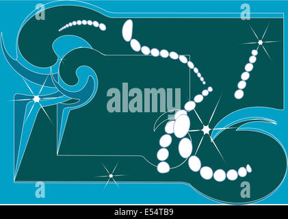 Abstract blue design element on white background Stock Photo - Alamy