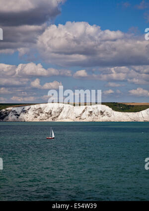 white cliffs of dover seen from cap blanc nez near Calais, France Stock ...