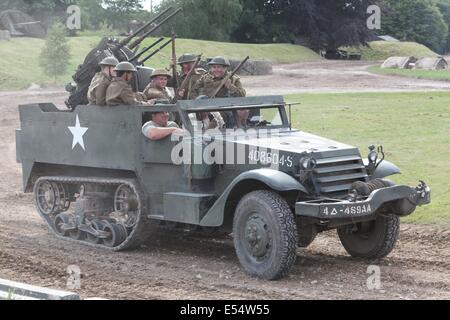 American M16 Multiple Gun Carriage Half Track Anti Aircraft guns Stock ...