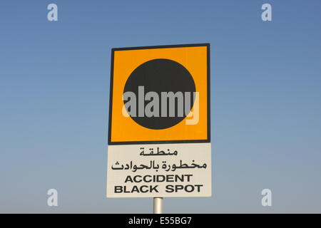 Accident black spot warning sign Malta Stock Photo - Alamy