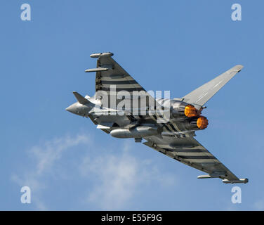 The RAF Eurofighter Typhoon, displayed at the Farnborough International ...