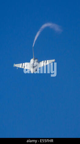 The RAF Eurofighter Typhoon was showcased at the Farnborough ...