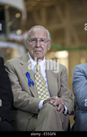 Astronaut Jim Lovell in the Science Museum Stock Photo - Alamy