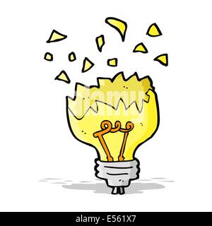 cartoon light bulb exploding Stock Vector Image & Art - Alamy