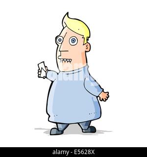 cartoon nervous man with tickets Stock Vector Image & Art - Alamy