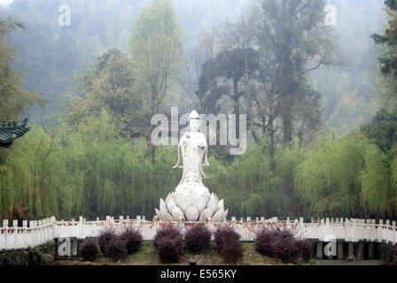 A Buddism godness Guanyin Buddha statue, in Hunan, China Stock Photo ...
