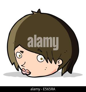 cartoon female face with raised eyebrow Stock Vector Image & Art - Alamy