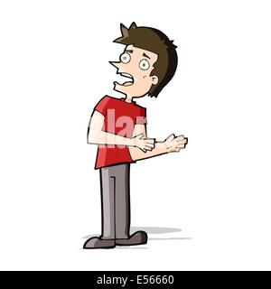 cartoon man making excuses Stock Vector Image & Art - Alamy