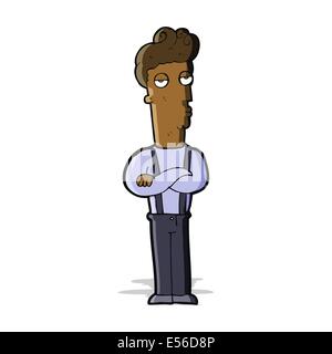 cartoon unimpressed man Stock Vector Image & Art - Alamy