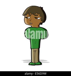 cartoon antisocial boy Stock Vector Image & Art - Alamy