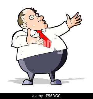 cartoon exasperated middle aged man with speech bubble Stock Vector ...