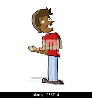cartoon man making excuses Stock Vector Image & Art - Alamy