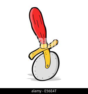 cartoon pizza cutter Stock Vector Image & Art - Alamy