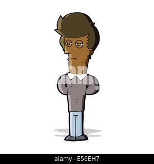 cartoon jaded man Stock Vector Image & Art - Alamy