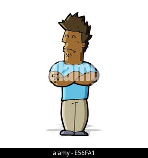 cartoon sulking man Stock Vector Image & Art - Alamy