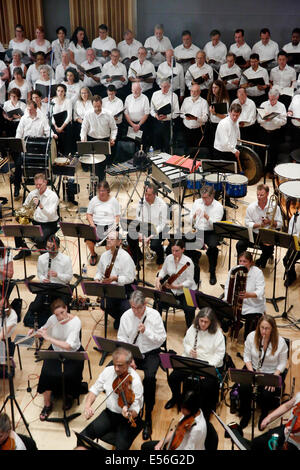 Boston Landmarks Orchestra playing in recording studio, Boston ...