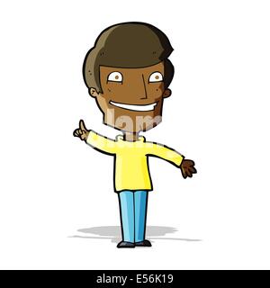 cartoon grinning man with idea Stock Vector Image & Art - Alamy