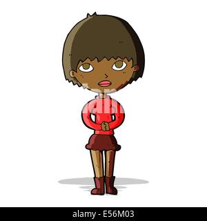 cartoon woman waiting patiently Stock Vector Image & Art - Alamy