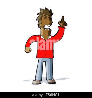 cartoon angry man making point Stock Vector Image & Art - Alamy