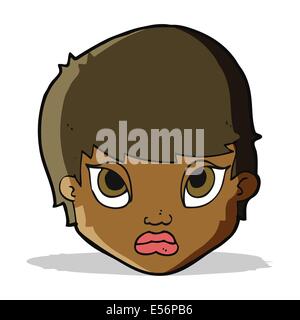 cartoon sulking woman Stock Vector Image & Art - Alamy