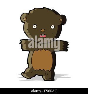 cartoon shocked black bear cub Stock Vector Image & Art - Alamy