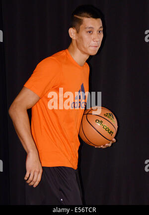Taipei. 18th July, 2014. NBA player Jeremy Lin of Los Angeles Lakers ...