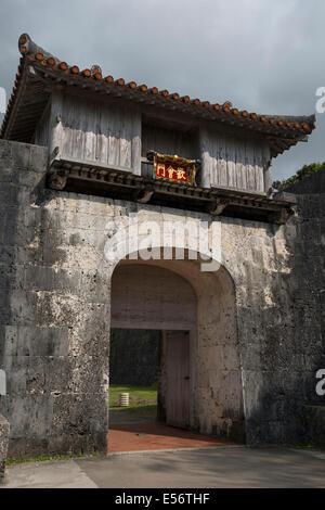 Kankaimon, Main Entrance Gate to Shuri Castle, Naha, Okinawa Stock ...