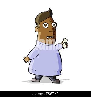 cartoon nervous man with tickets Stock Vector Image & Art - Alamy