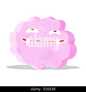 cartoon pink fluffy vampire cloud with speech bubble Stock Vector Image ...