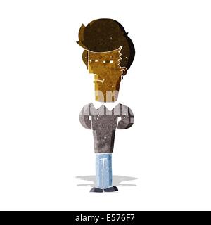 cartoon jaded man Stock Vector Image & Art - Alamy